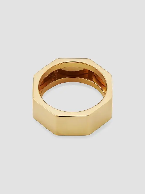 ORADINA 14k Yellow Bolt Ring