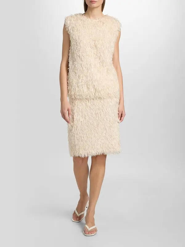 TOTEME Feathered Jersey Sleeveless Top