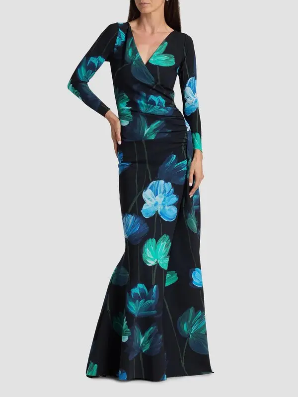 Chiara Boni La Petite Robe Koly Floral Stretch-jersey Gown