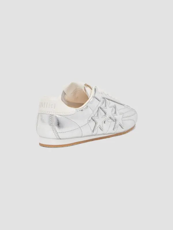 Amiri Pacific Metallic Leather Football Sneakers
