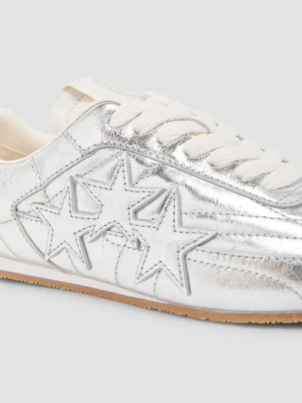 Amiri Pacific Metallic Leather Football Sneakers