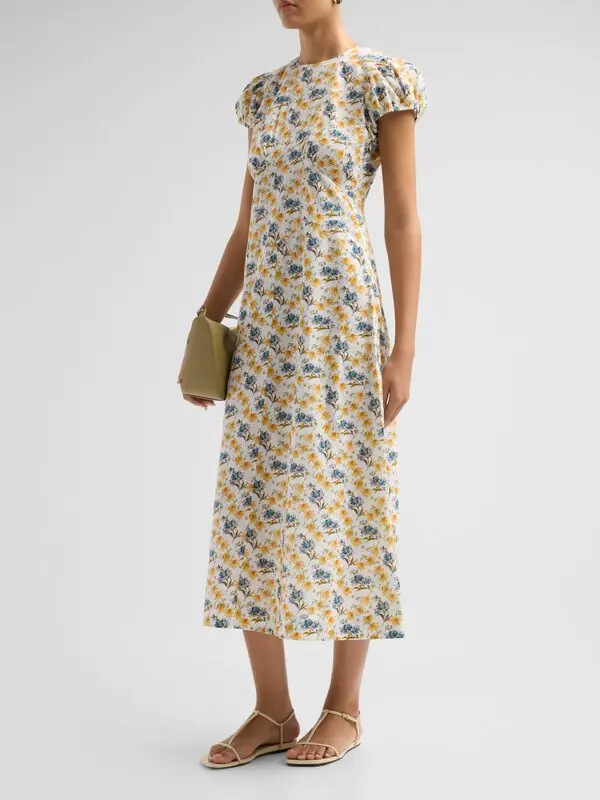 DÔEN Rhodia Printed Midi Dress