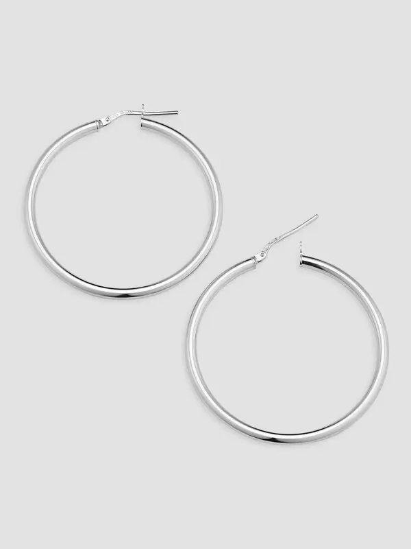 ORADINA Small Everyday Hoops In Sterling