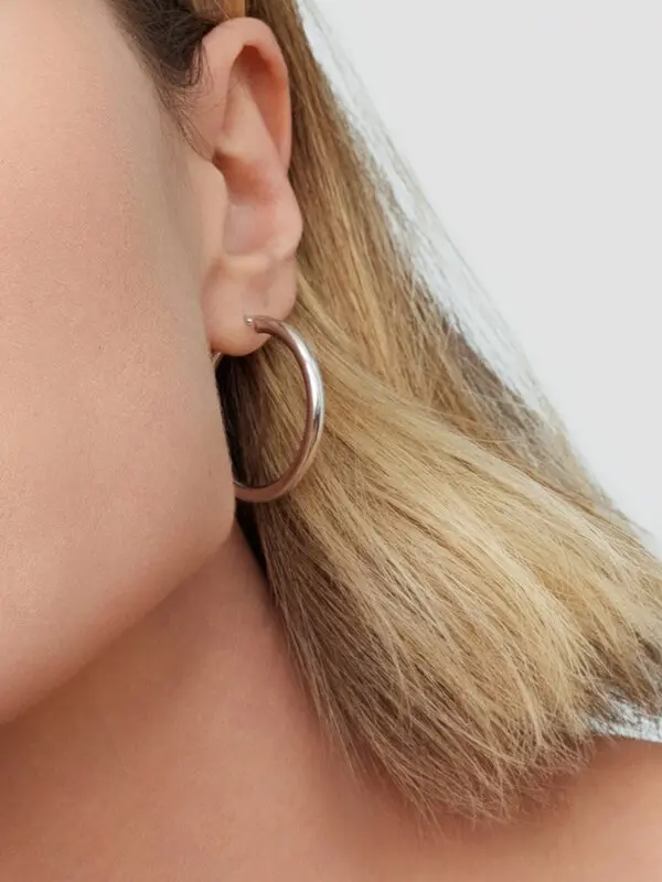 ORADINA Small Everyday Hoops In Sterling