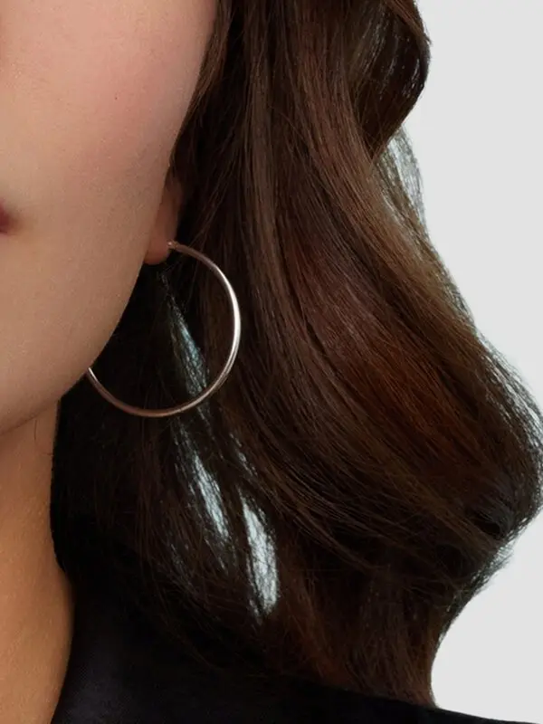 ORADINA Bold Everyday Hoops In Sterling