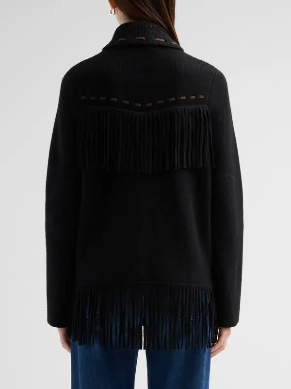 Guest In Residence Western Cashmere-wool Fringe Jacket