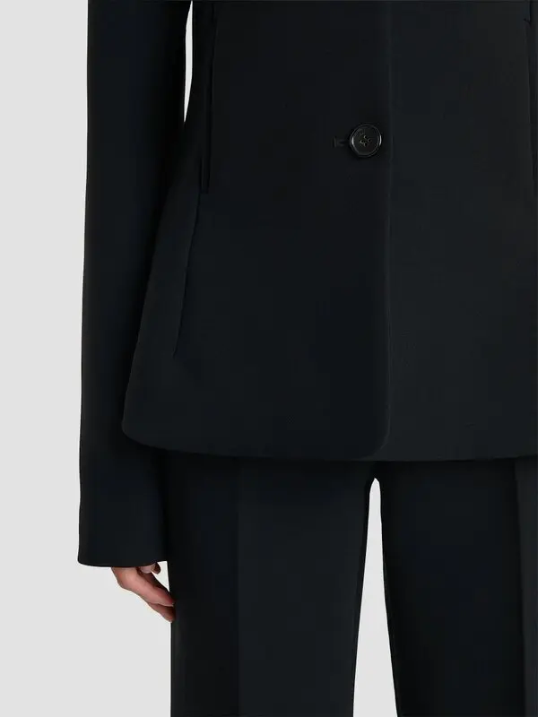 Khaite June Hooded Peplum Jacket