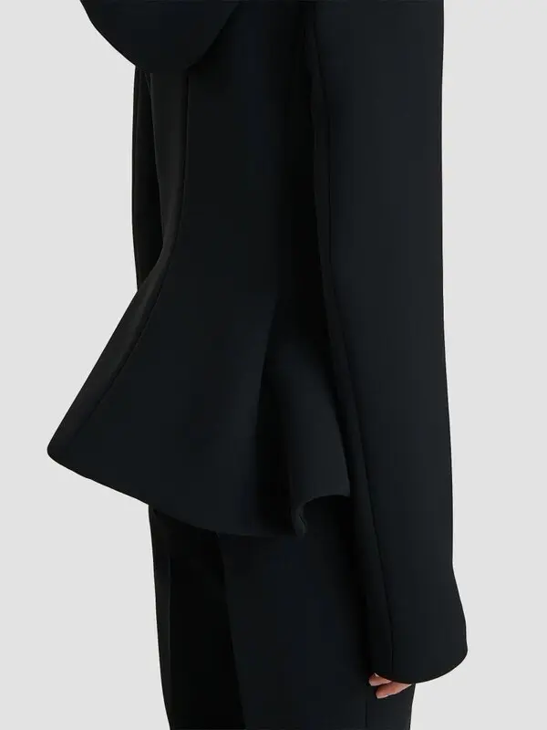Khaite June Hooded Peplum Jacket