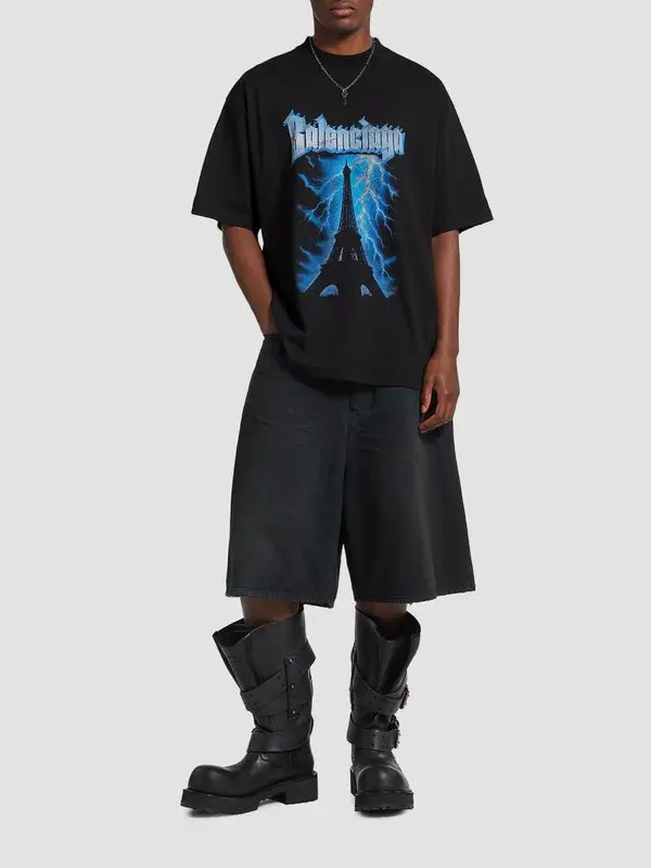 Balenciaga Paris Thunderstorm Oversized T-shirt