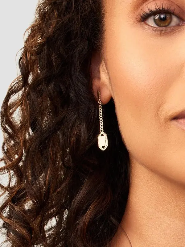 ORADINA 14k Yellow Anthem Drop Earrings