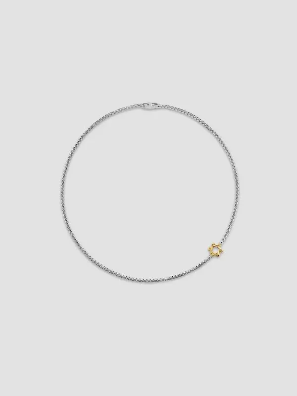 David Yurman Star Of David Station Necklace In Sterling