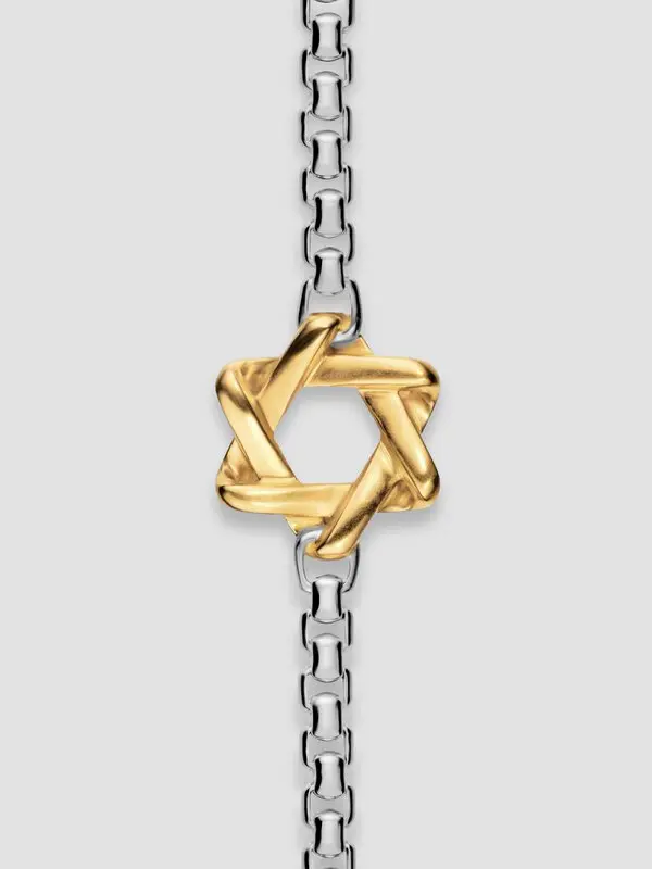 David Yurman Star Of David Station Necklace In Sterling