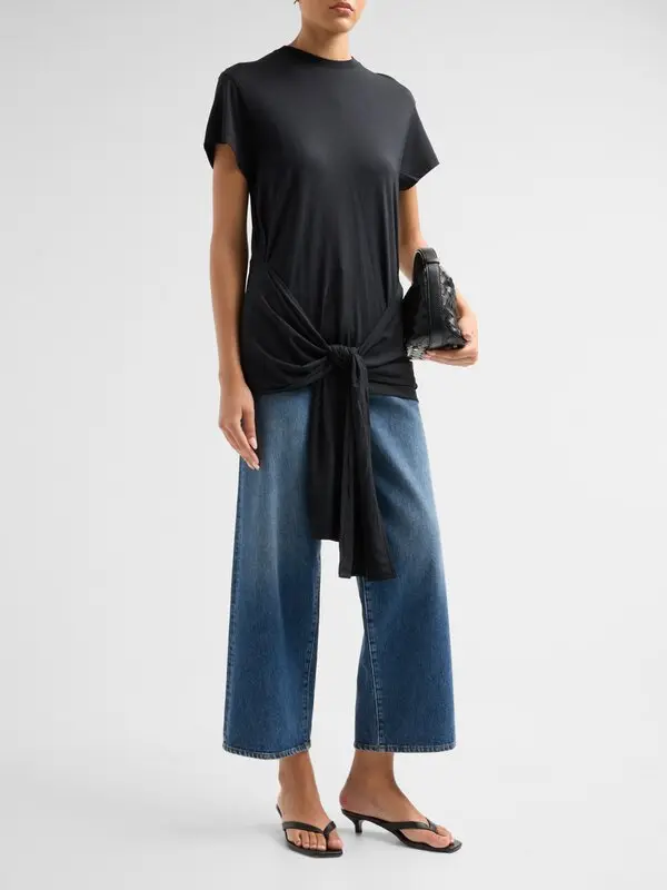 TOTEME Tie-waist Jersey Top