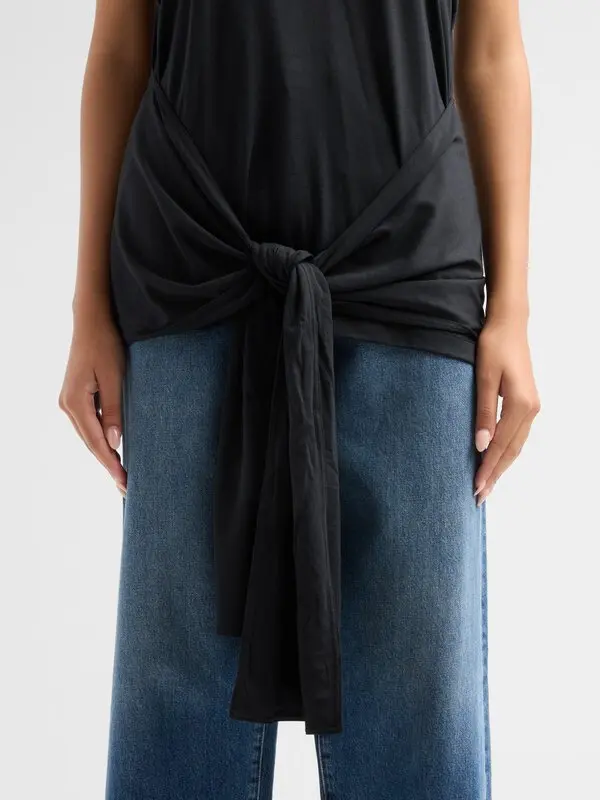 TOTEME Tie-waist Jersey Top