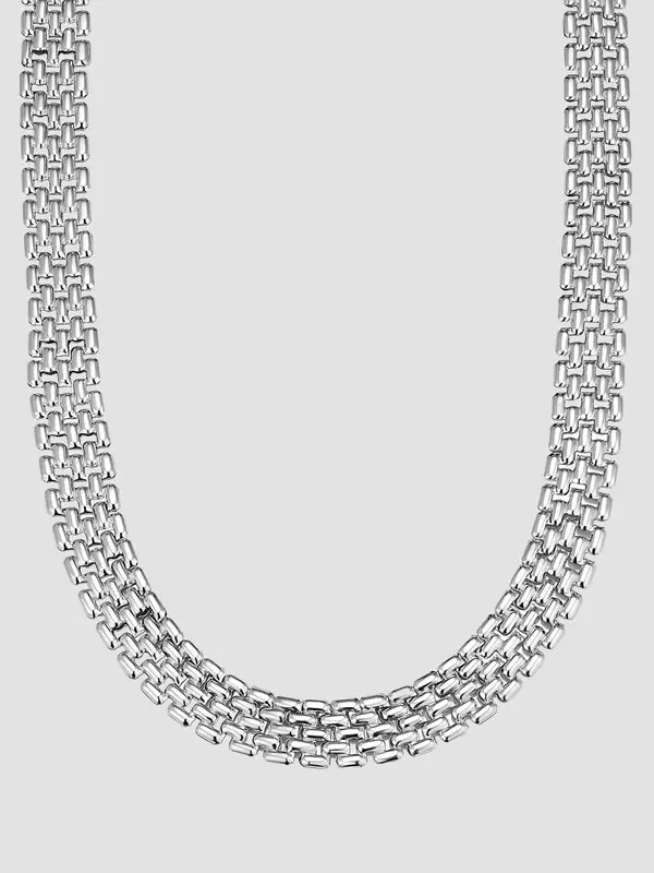 ORADINA The Panther Necklace In Sterling - Silver