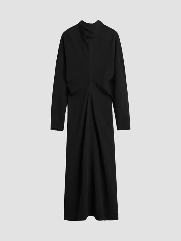 TOTEME Slouch Waist Scarf Dress - Black