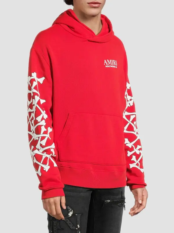 Amiri Bones Stacked Hoodie - Red