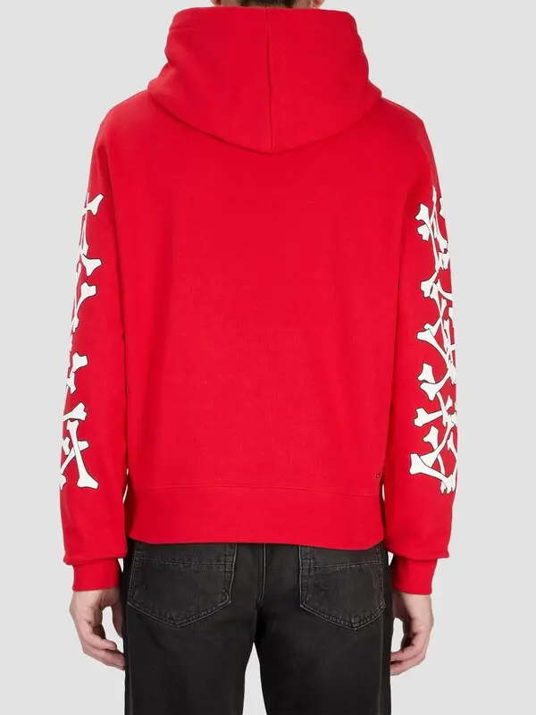 Amiri Bones Stacked Hoodie - Red