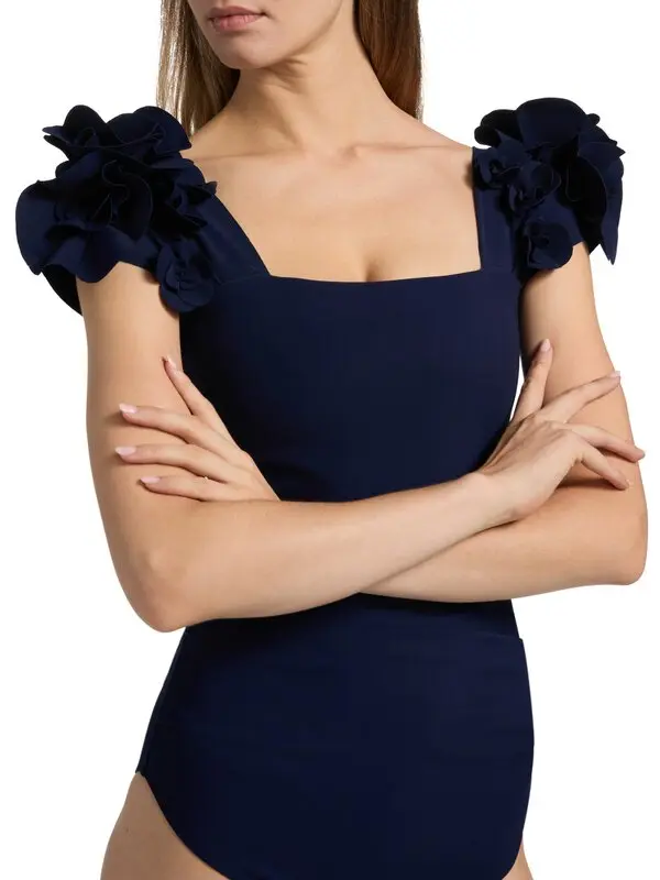 Chiara Boni La Petite Robe Delya Rosette One-piece Swimsuit