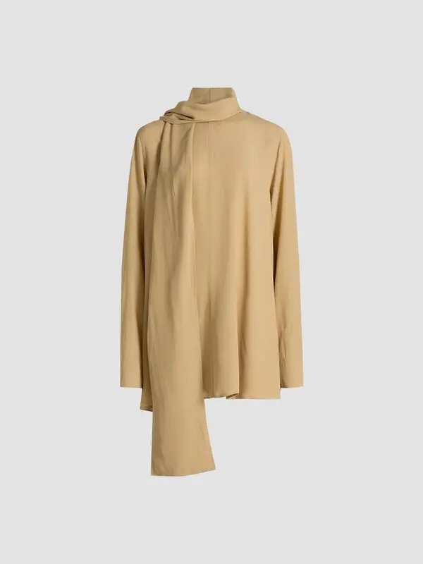 TOTEME Draped Scarf Blouse