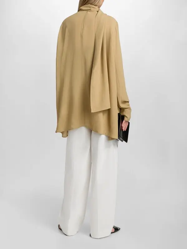 TOTEME Draped Scarf Blouse