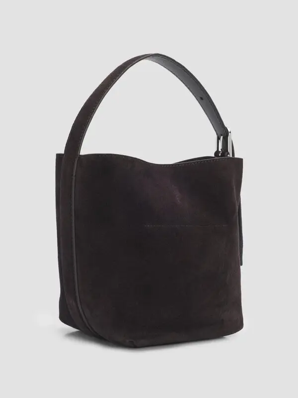 TOTEME Petite Belted Suede Tote