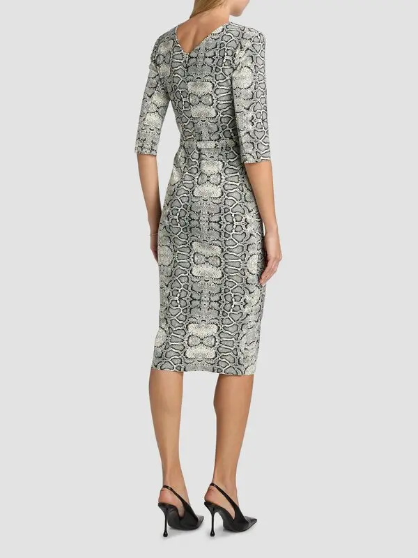 Chiara Boni La Petite Robe Shire -printed Sheath Midi-dress
