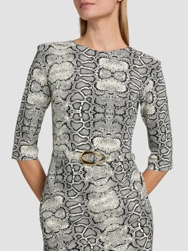 Chiara Boni La Petite Robe Shire -printed Sheath Midi-dress