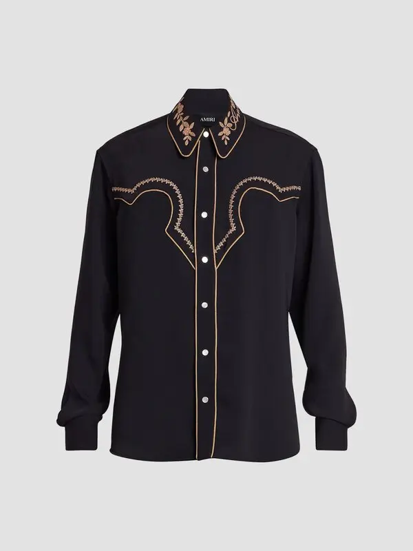 Amiri Western Embroidered Shirt
