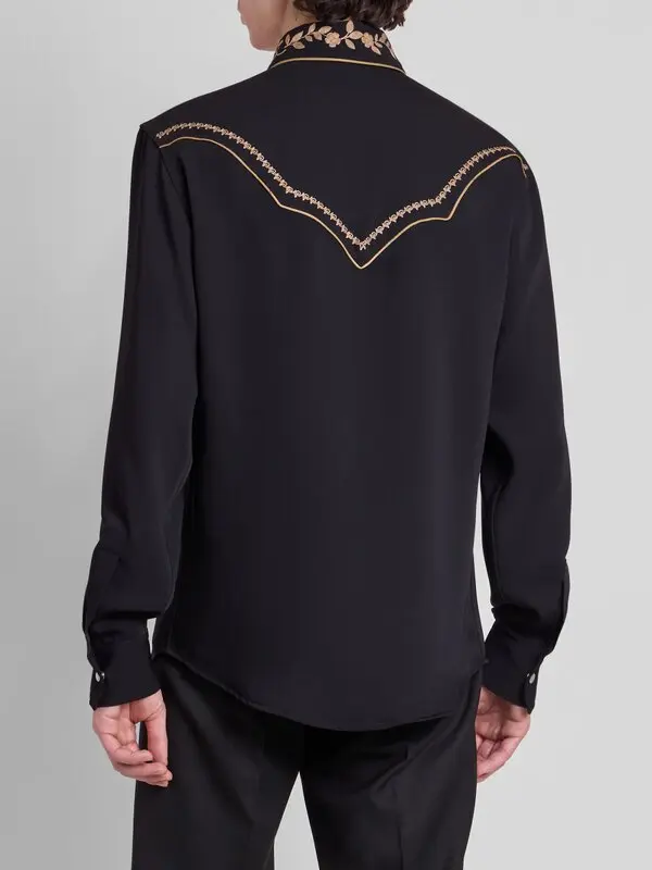 Amiri Western Embroidered Shirt