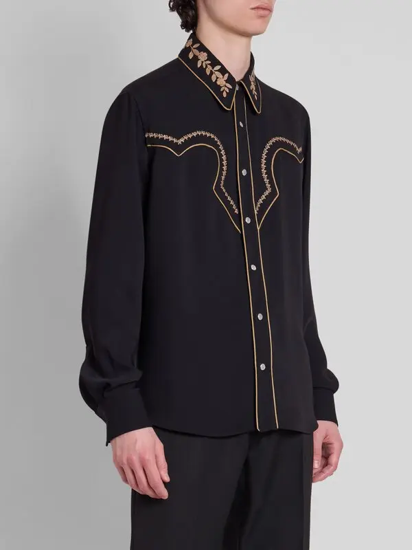 Amiri Western Embroidered Shirt