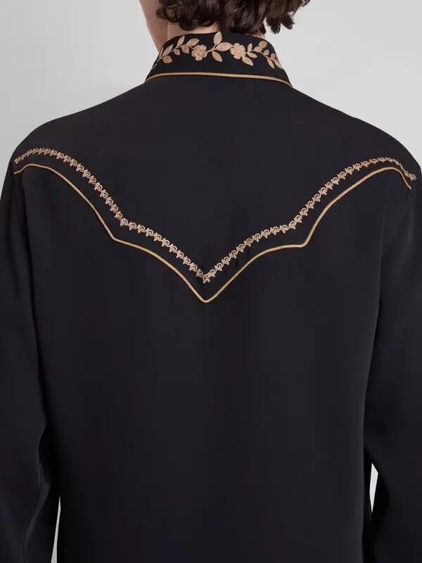 Amiri Western Embroidered Shirt
