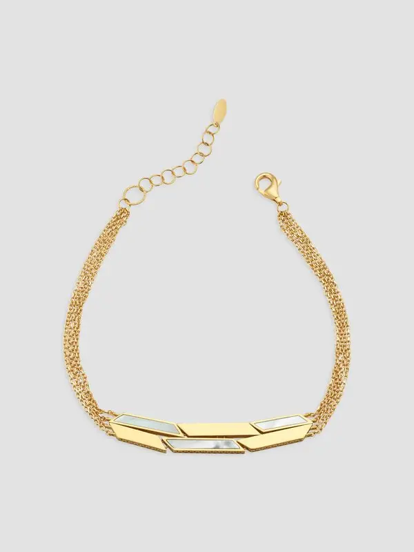 ORADINA 14k Yellow Aurora Bracelet