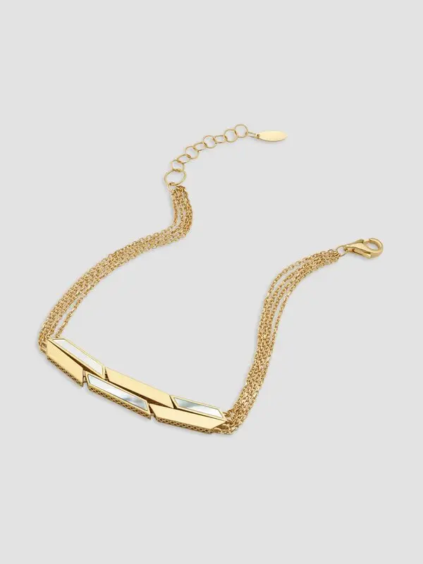 ORADINA 14k Yellow Aurora Bracelet
