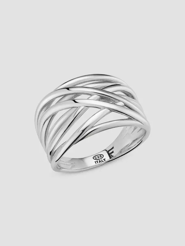 ORADINA Lattice Ring In Sterling