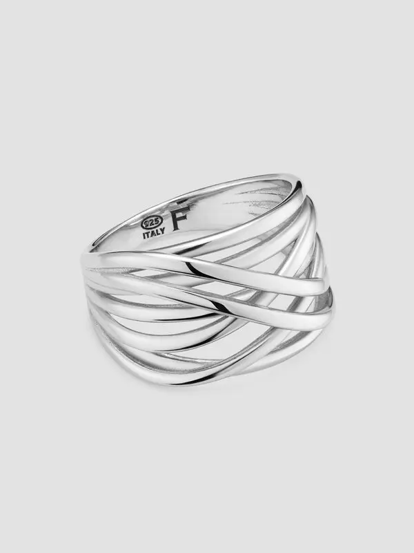 ORADINA Lattice Ring In Sterling