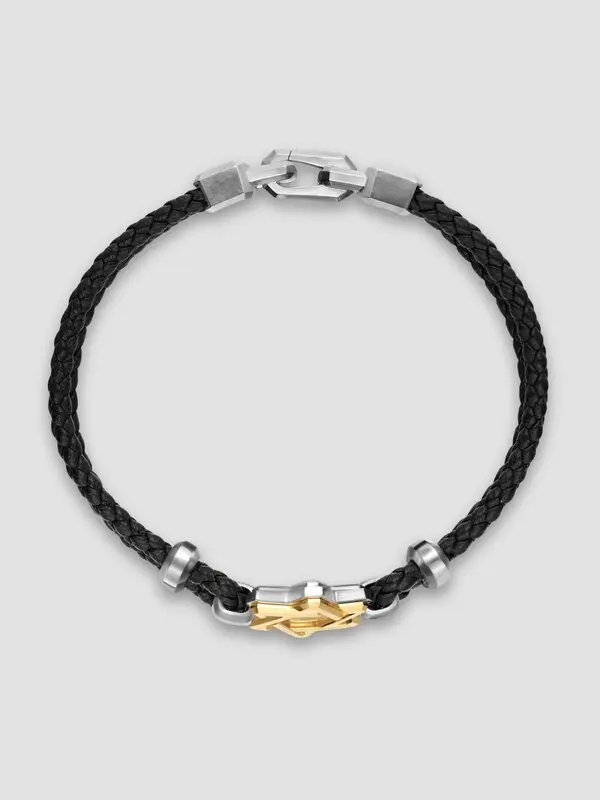 David Yurman Streamline Star Of David Bracelet In Leather