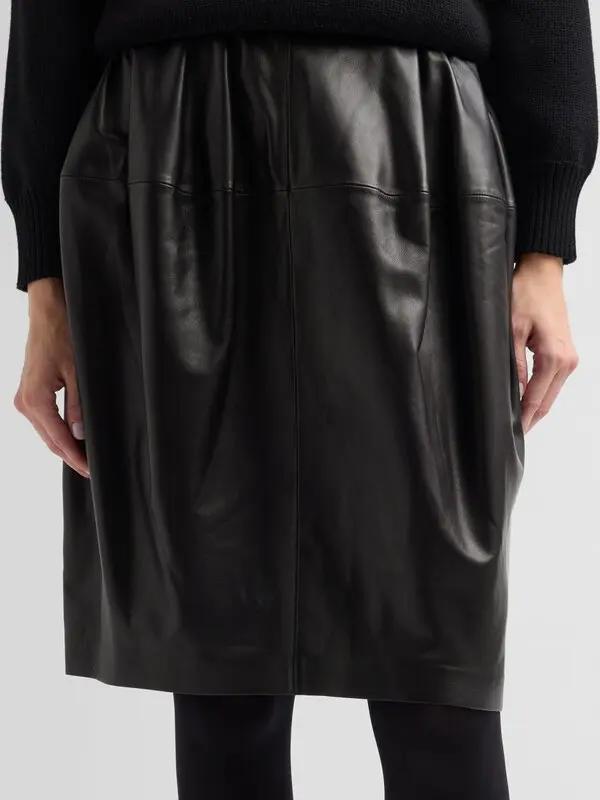 TOTEME Sheath Leather Knee-length Skirt