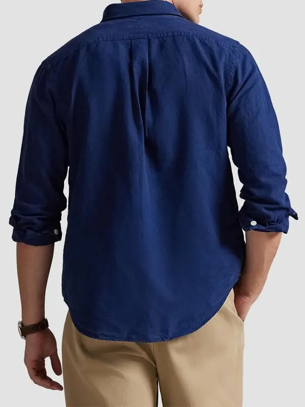 Polo Ralph Lauren Linen-silk Canvas Utility Shirt
