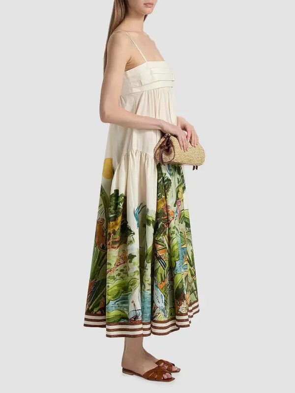 ALEMAIS Toucan Tango Printed Midi-dress