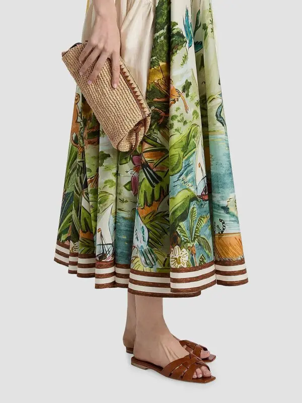 ALEMAIS Toucan Tango Printed Midi-dress