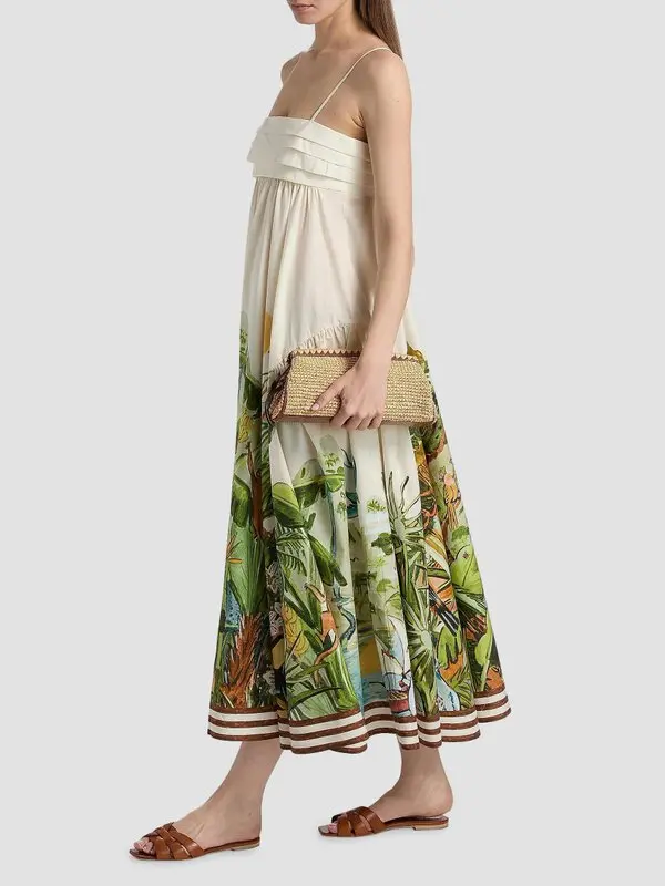 ALEMAIS Toucan Tango Printed Midi-dress