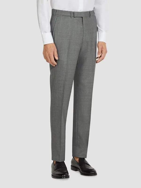 Zegna Over-checked Two-piece Wool Suit