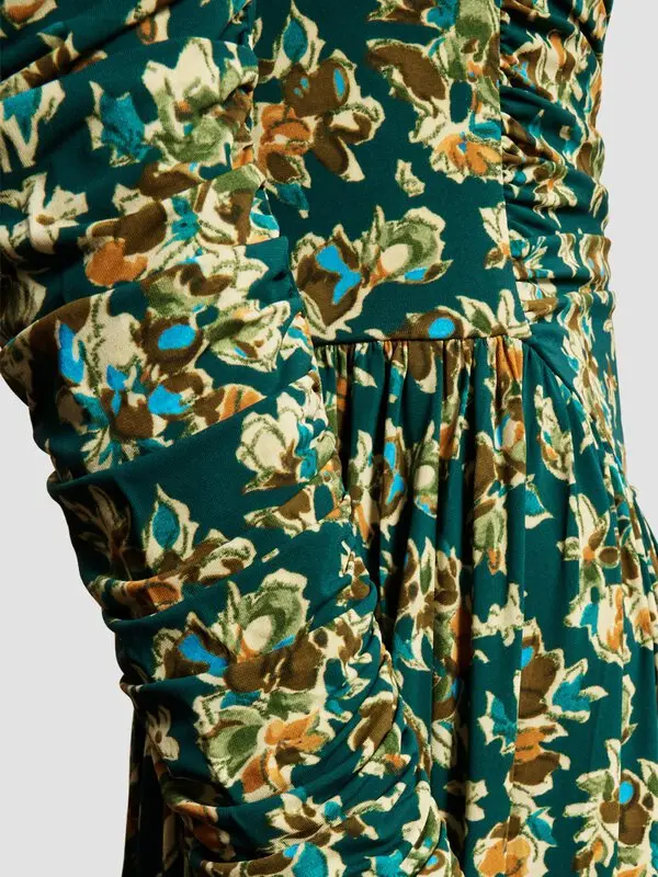 ALEMAIS Clem Floral Ruched Maxi Dress
