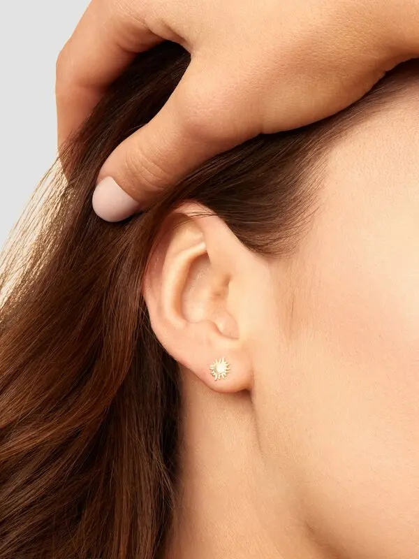 ORADINA Sunny Day Studs In 14k Yellow