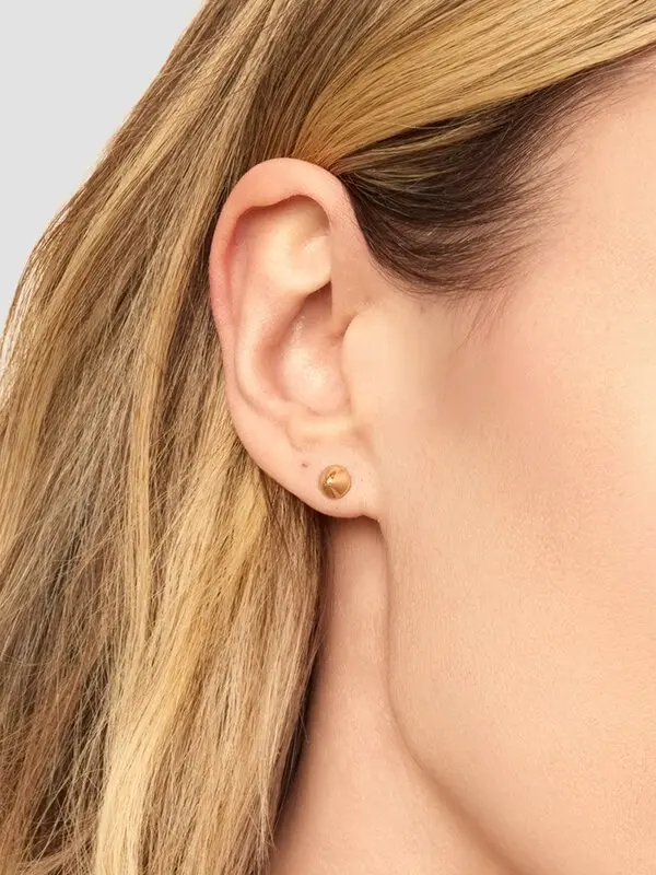 ORADINA 14k Yellow Prism Studs
