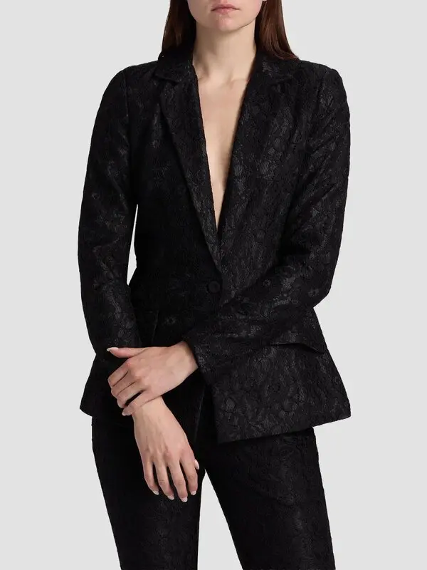 Chiara Boni La Petite Robe Mosi Lace Single-breasted Blazer