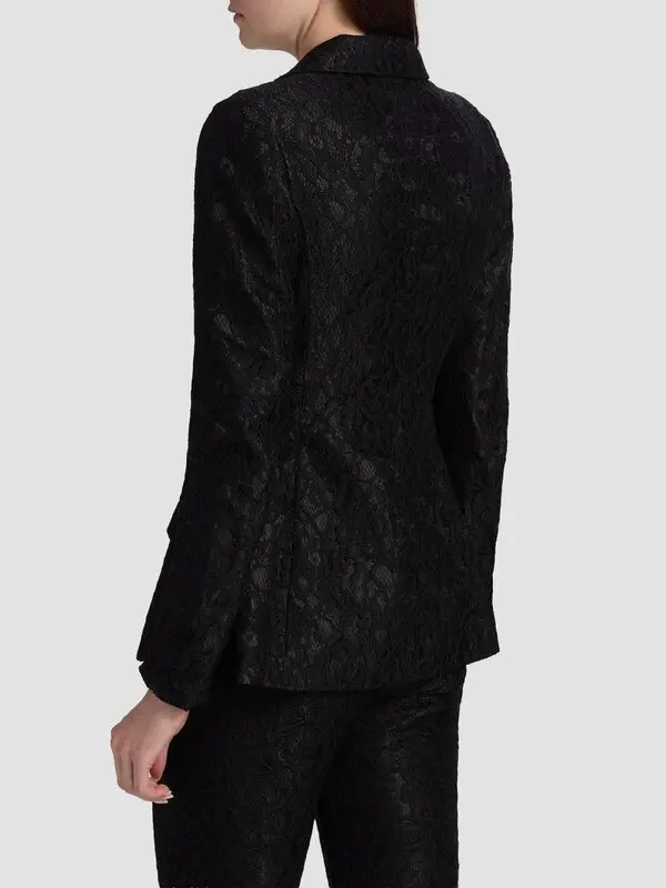 Chiara Boni La Petite Robe Mosi Lace Single-breasted Blazer