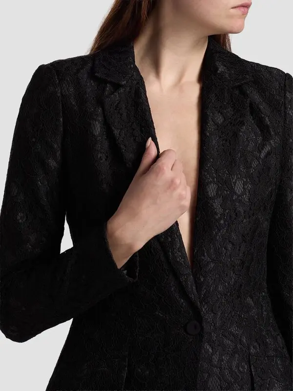 Chiara Boni La Petite Robe Mosi Lace Single-breasted Blazer