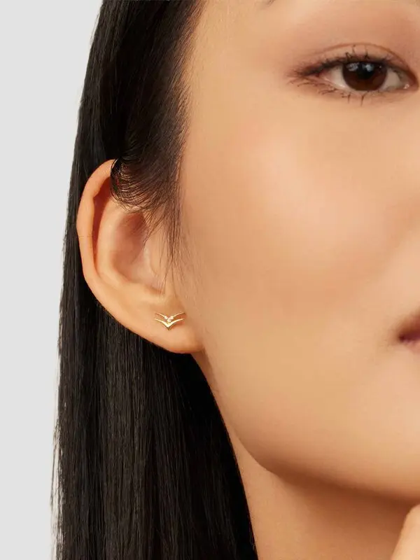 ORADINA Fly High Studs In 14k Yellow